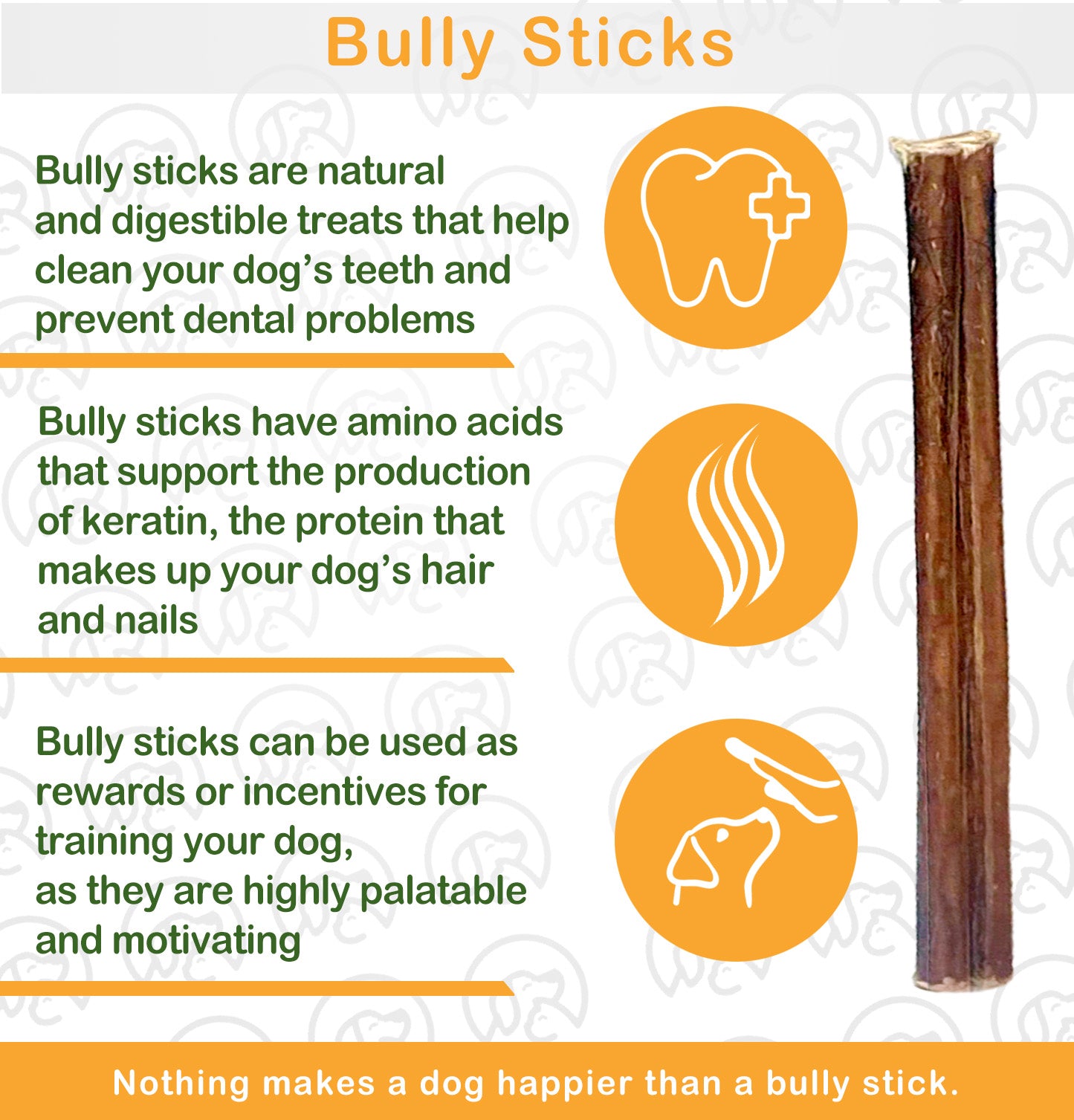 Watta Buffalo 6-inch Bully Sticks – HAPPYPETMART
